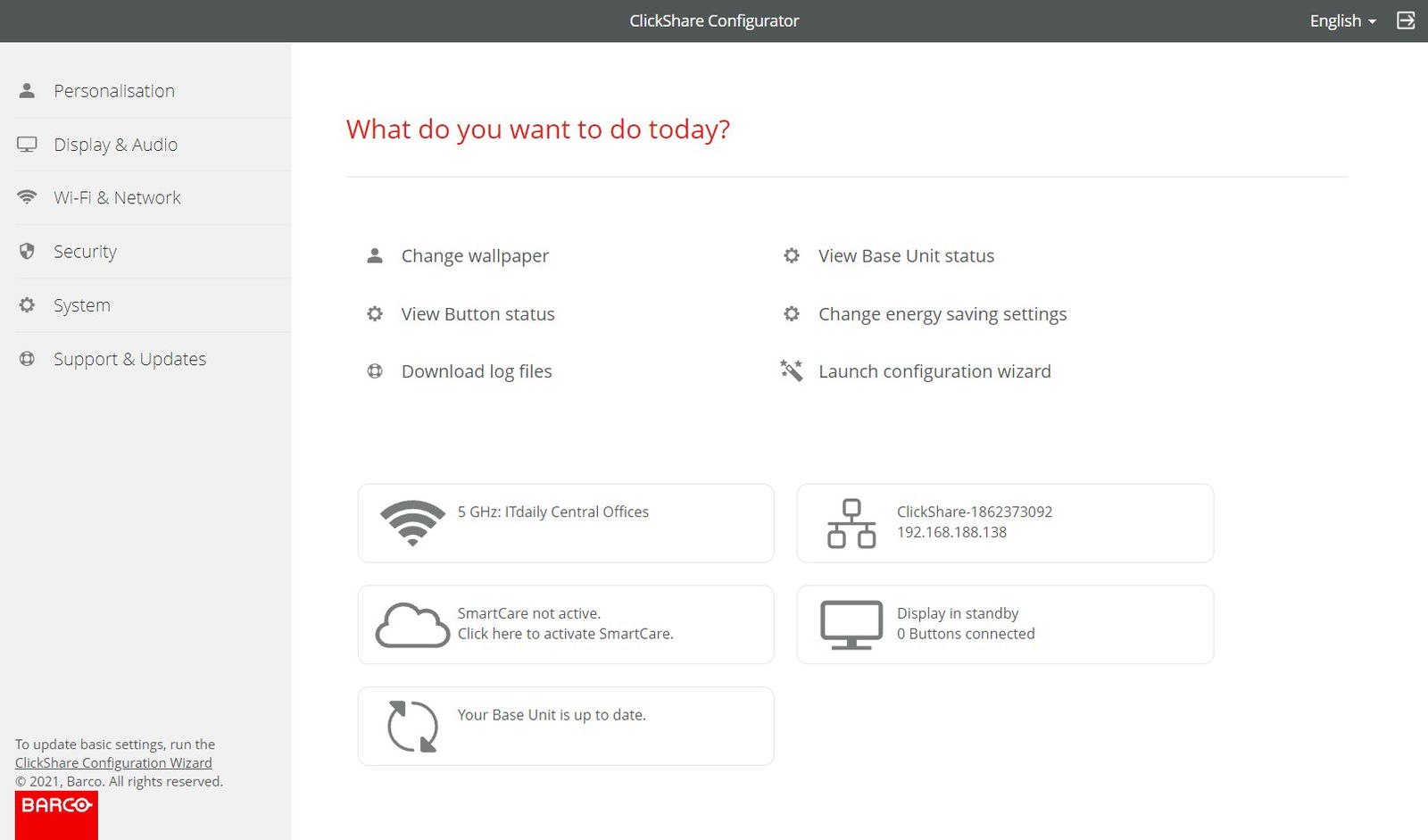 Comment changer de fond d'écran sur votre ClickShare C et CX